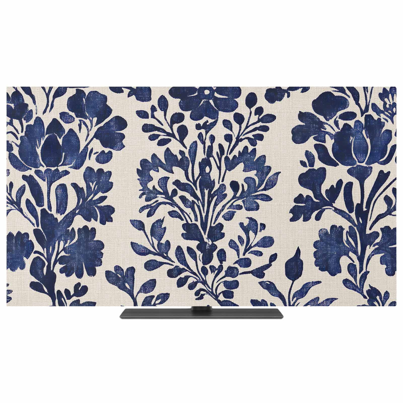 Blue Spring Floral TV Dust Cover,Stretchable TV Screen Desktop Computer ...
