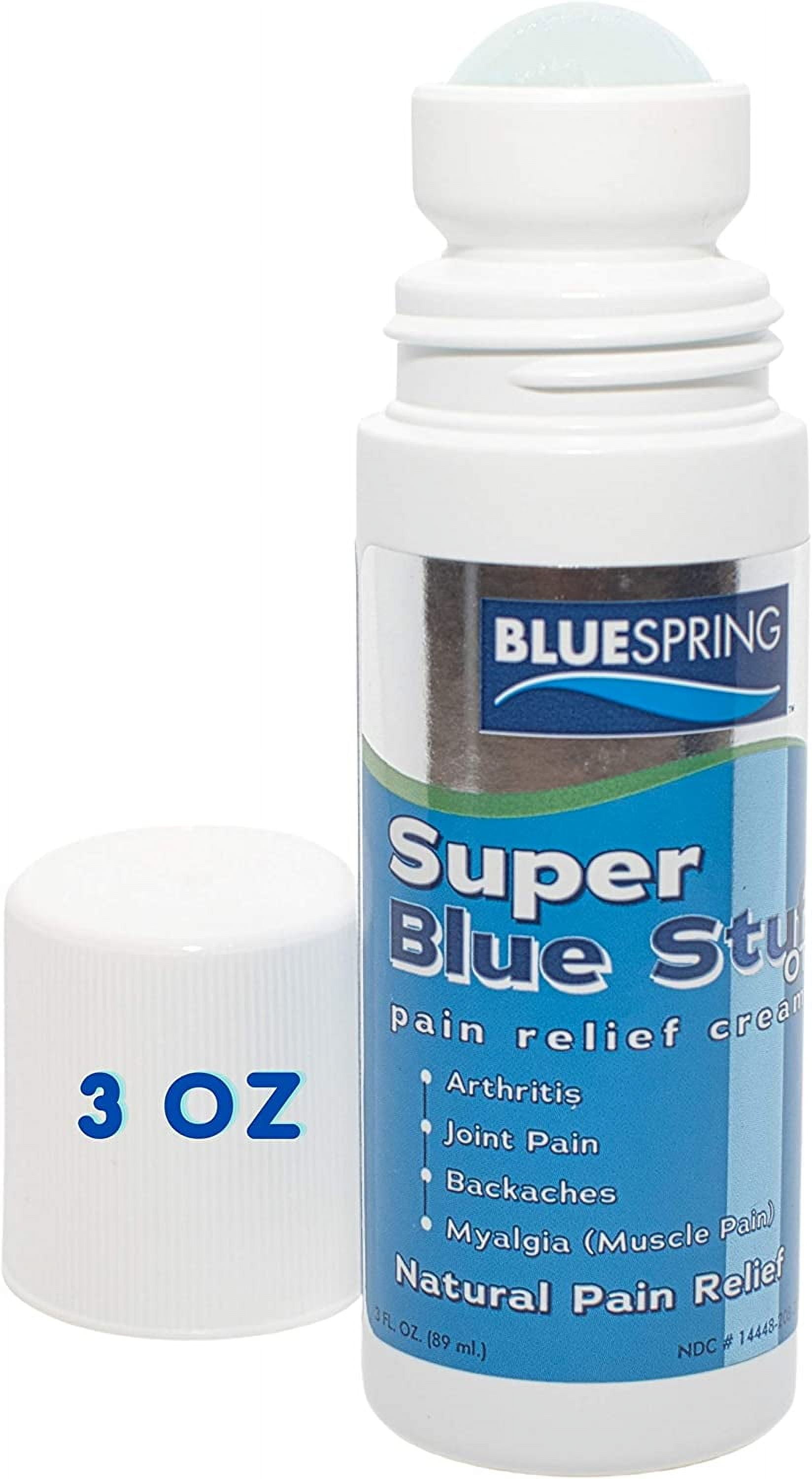 Blue Spring Super Blue Stuff Natural Pain Relief Cream - Walmart.com