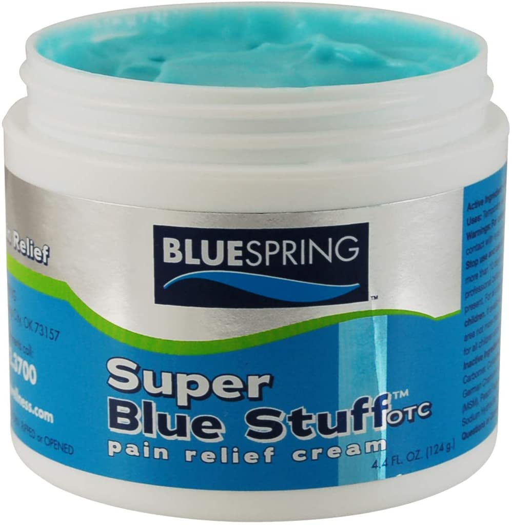 Blue Spring Super Blue Stuff: Natural Pain Relief Cream with Emu Oil ...