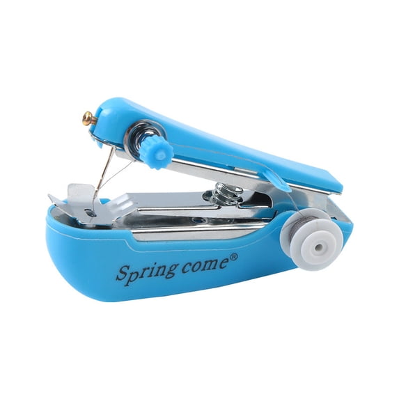 Blue Spring come Handheld Mini Sewing Machine, Portable Manual Pocket ...