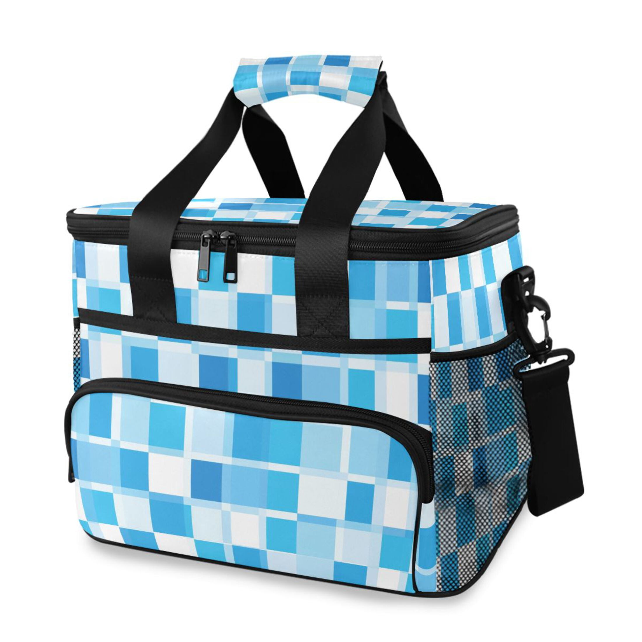 Blue Square Insulated Lunch Bag 15L Cooler Box for Women Men Work ...
