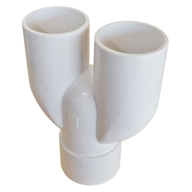 Blue Square Manufacturing 1145101 2 in. PVC Y-Pipe Fitting - Walmart.com