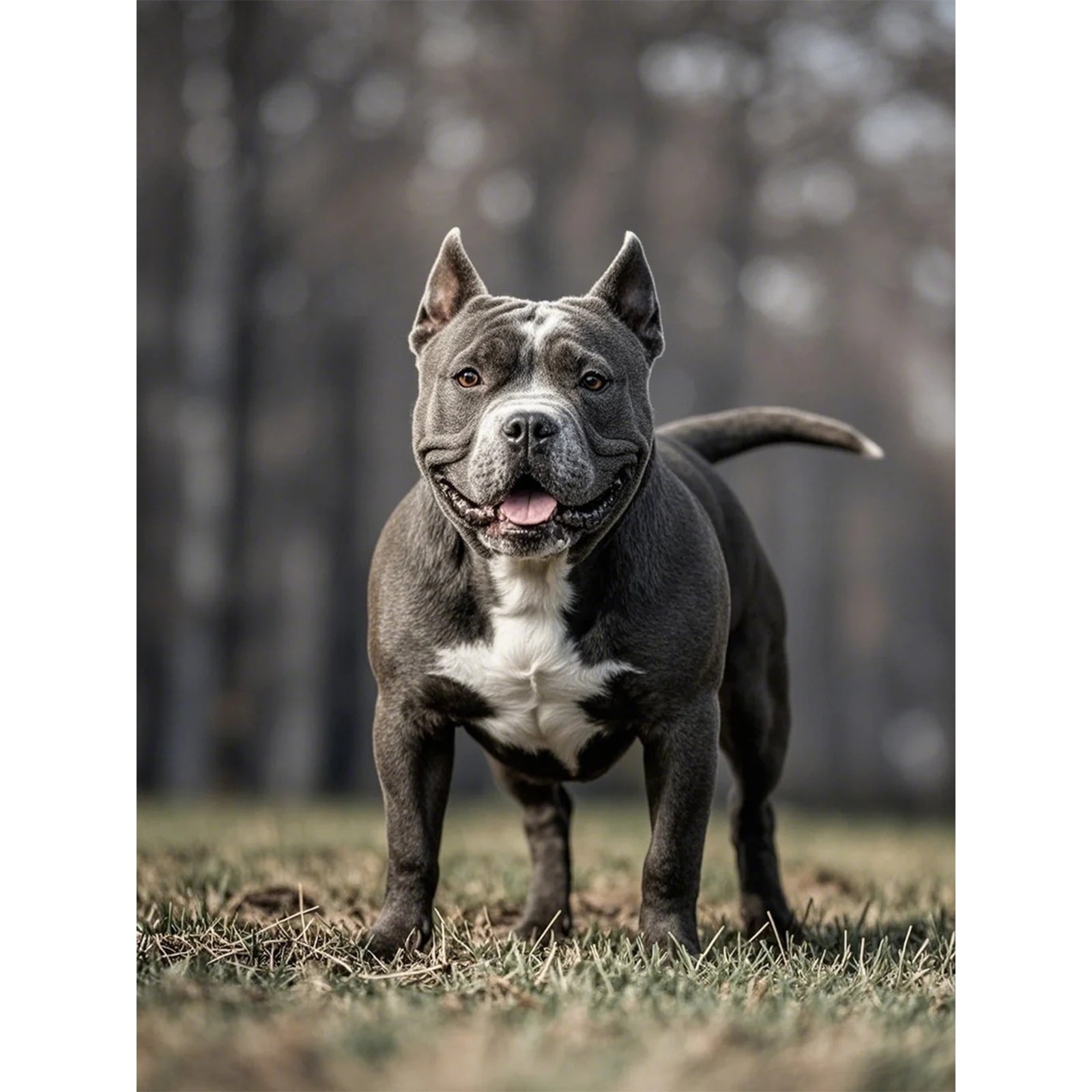 Blue Staffordshire Bull Terrier Diamond Art 5D Diamond Painting DIY ...