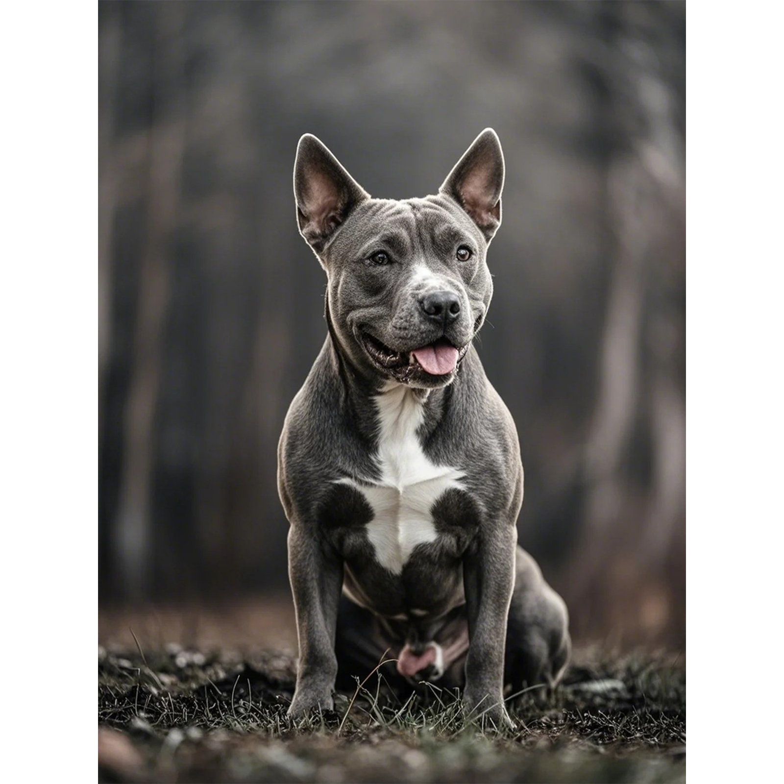 Blue Staffordshire Bull Terrier Diamond Dots Painting DIY Kits 5D ...