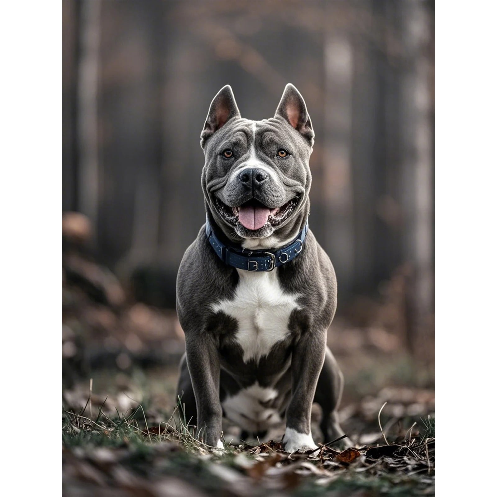 Blue Staffordshire Bull Terrier Diamond Painting DIY Kit 5D Diamond Art ...