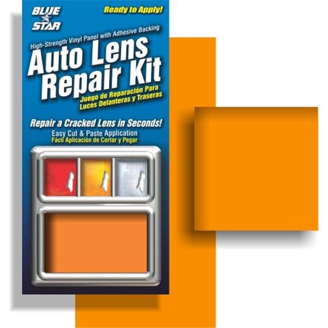 Blue Star Auto Lens Repair Kit- Amber Smooth - Walmart.com