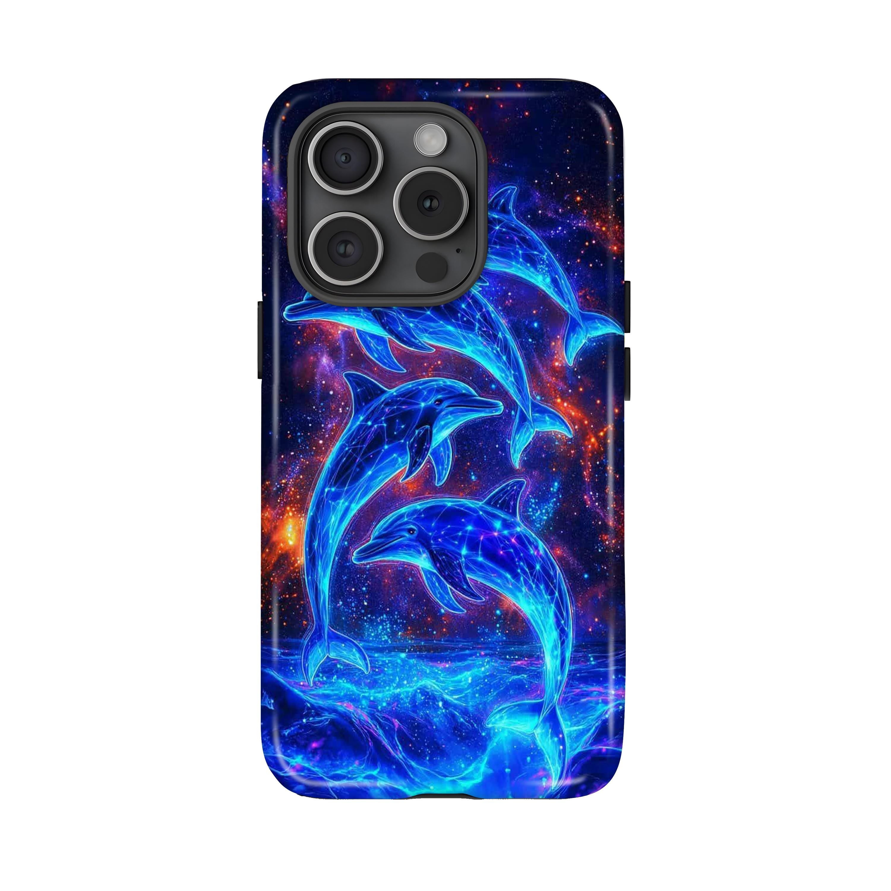 Blue Star Dolphin Ocean Vibes Phone Case with iPhone 17 through 11 Pro ...