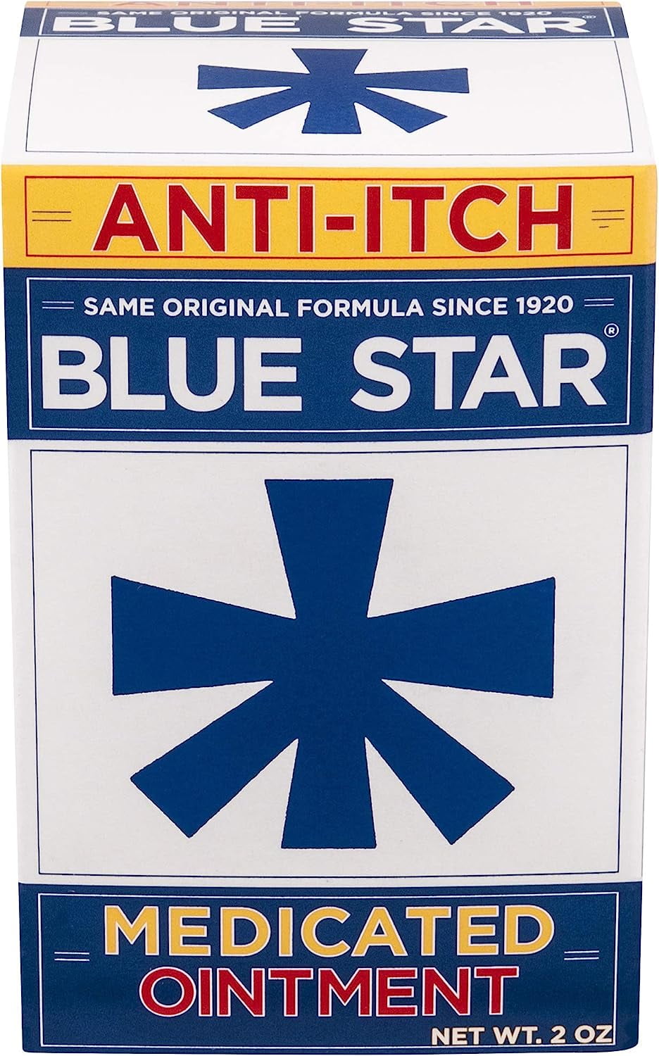 Blue Star Topical Medicated Anti-Itch Ointment, Steroid-Free, for Bites ...
