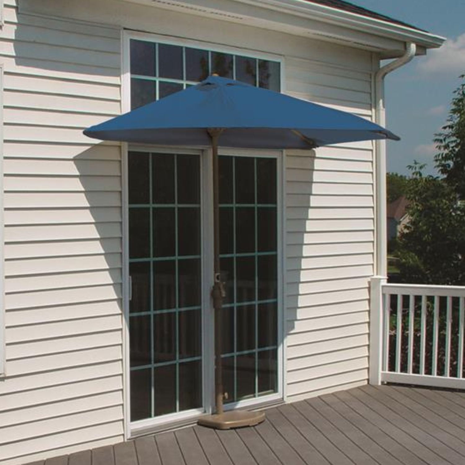 Blue Star OFF-THE-WALL BRELLA Sunbrella Half Umbrella, 9'-Width ...