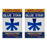 Blue Star Ointment, 2 oz, Pack of 2, Medicated Anti-Itch Relief for ...