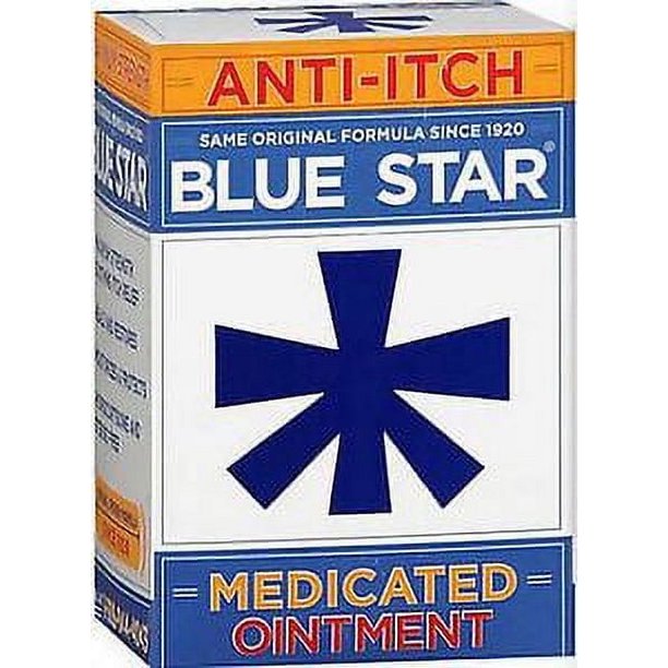 Blue Star Medicated Cream for Ringworm, Eczema Itching, Dermatitis ...