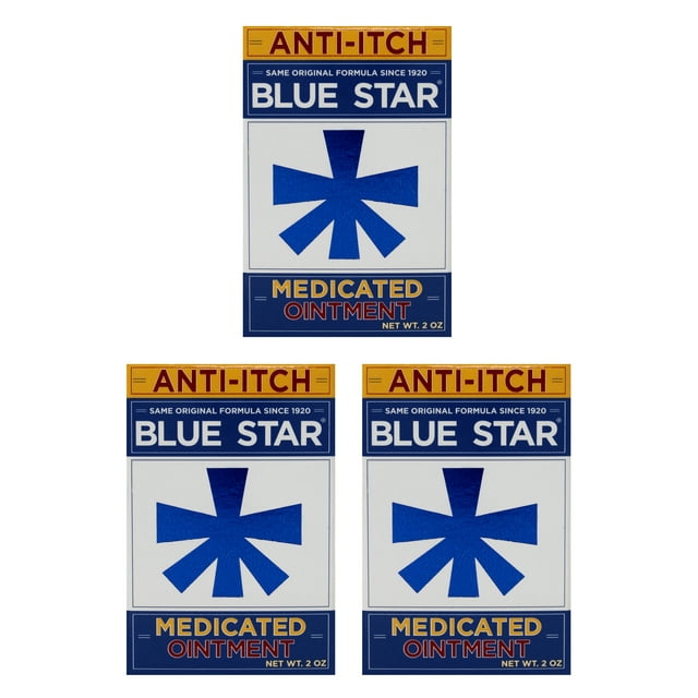 Blue Star Anti-Itch Ointment with Soothing Aloe, Rash Protective, 2 oz ...