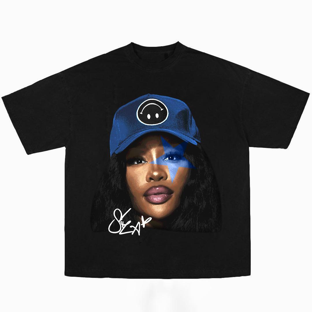 Blue Star SZA Music Graphic Tee - Cool and Modern Look - Walmart.com
