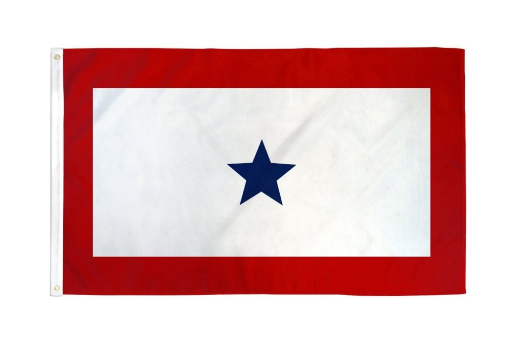 Blue Star Service (1 Star) Flag 3x5ft Poly - Walmart.com