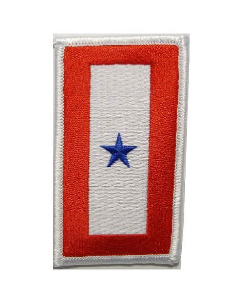 Blue Star Service Banner Veteran Embroidered Military Patch Iron Sew ...