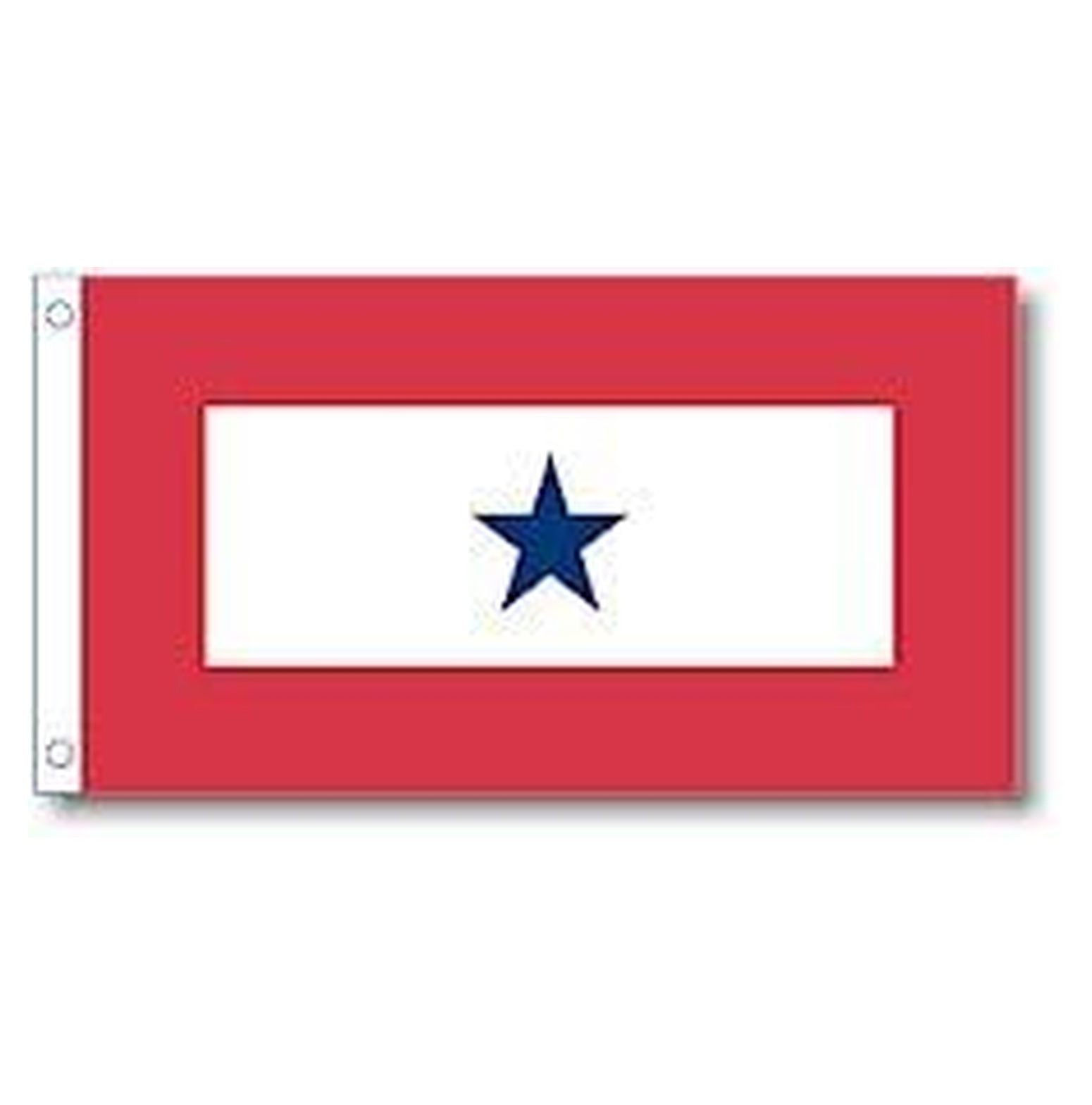 Blue Star Service Flag - 1 Star Nylon 3 ft x 5 ft - Walmart.com