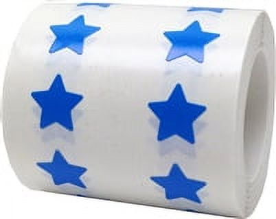 Blue Star Stickers, 1/2 Inch Wide, 1000 Labels on a Roll - Walmart.com