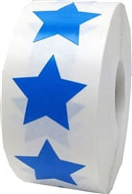 Blue Star Stickers, 1 Inch in Size, 500 Labels on a Roll - Walmart.com