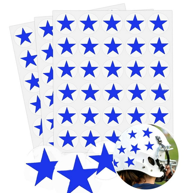Blue Star Stickers 1inch Self Adhesive Tiny Spot Decals for Wall ...