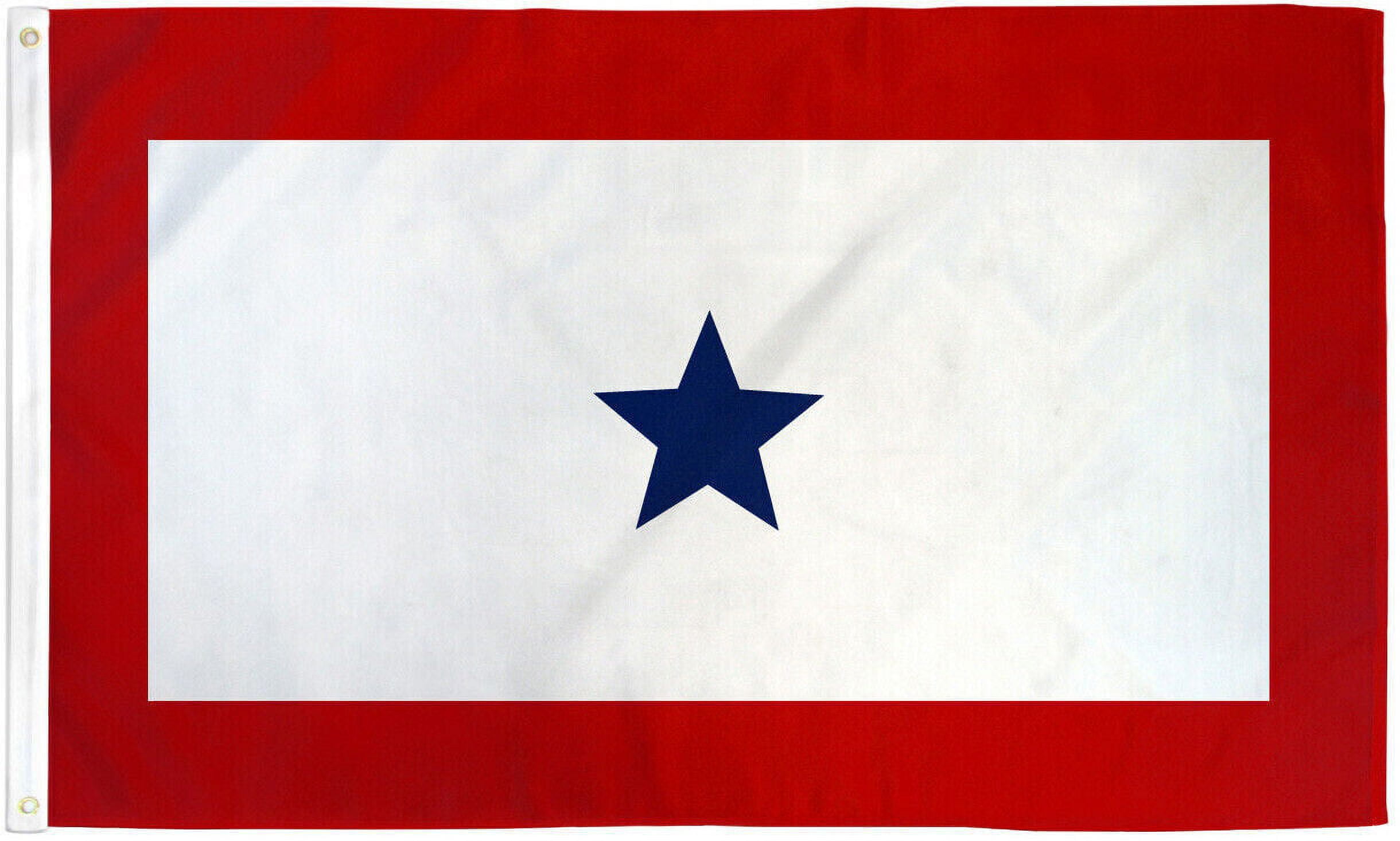 Blue Star of Service Flag 3x5ft Military House Flag 100D - Walmart.com