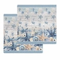 Blue Starfish Coastal Kitchen Dish Towels for Drying Dishes Set of 2 ...