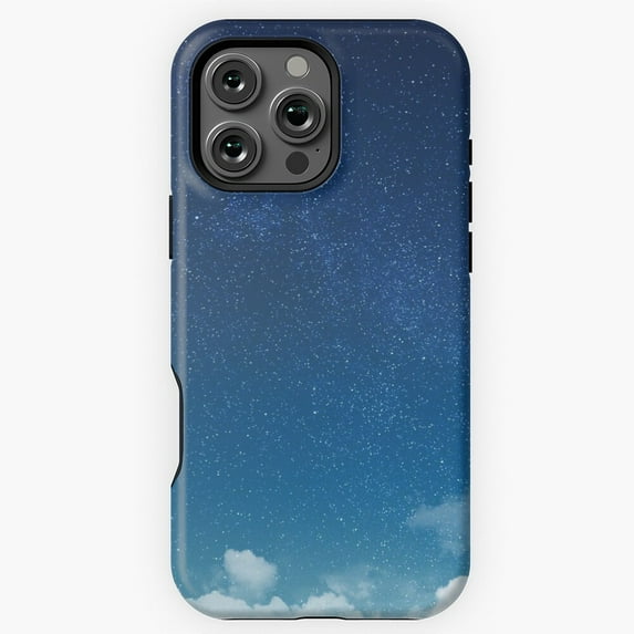 Blue Starry Sky Celestial Scene Phone Case Compatible iPhone 17 through ...