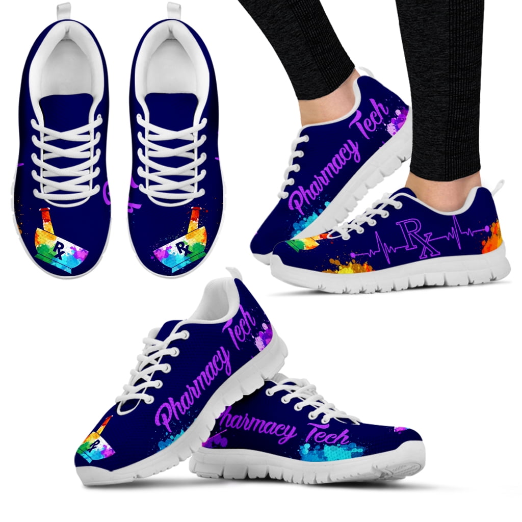 Blue Starry Sky Design Color Graffiti Lightweight Lace-up Shoes ...