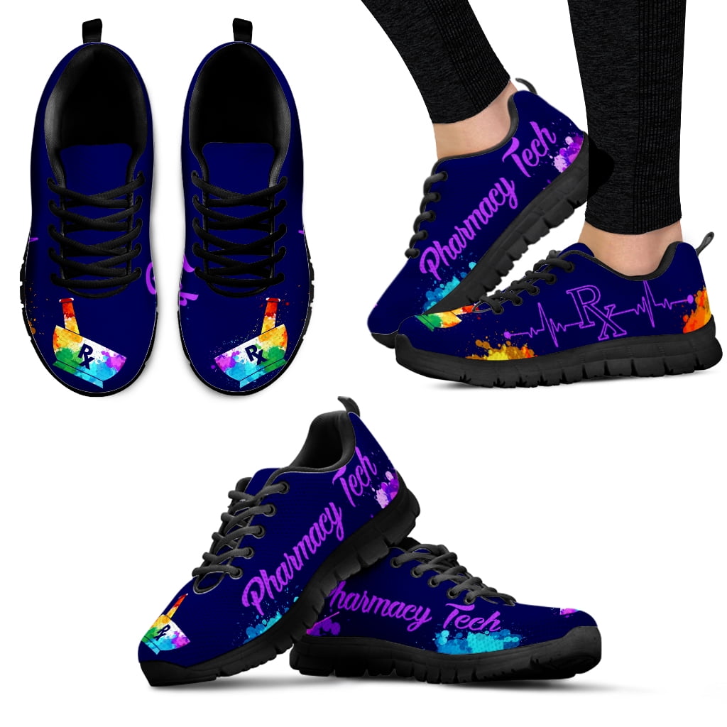 Blue Starry Sky Design Color Graffiti Lightweight Lace-up Shoes ...