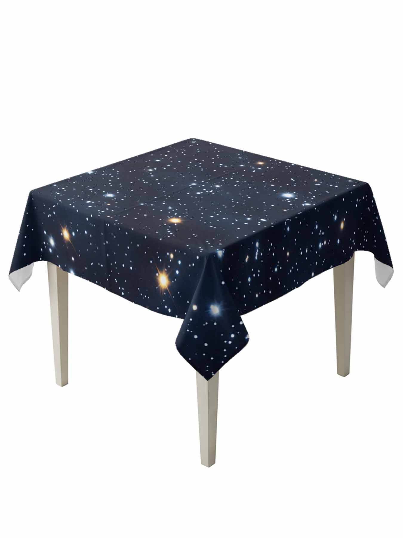 Blue Starry Sky Table Cloth, Universe Space Galaxy Night Star ...