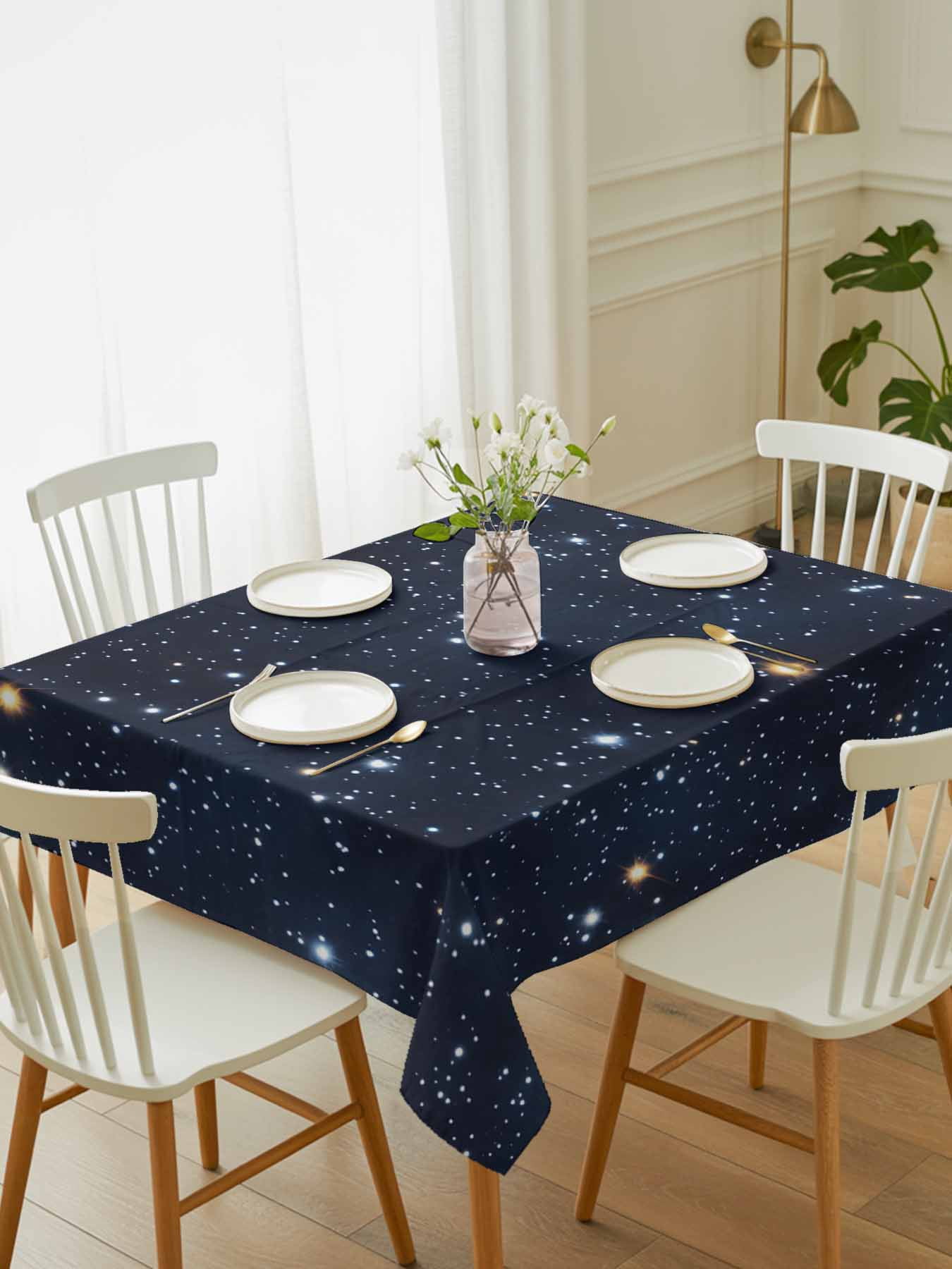 Blue Starry Sky Tablecloth Rectangle Table Cloth 60x84,Waterproof ...
