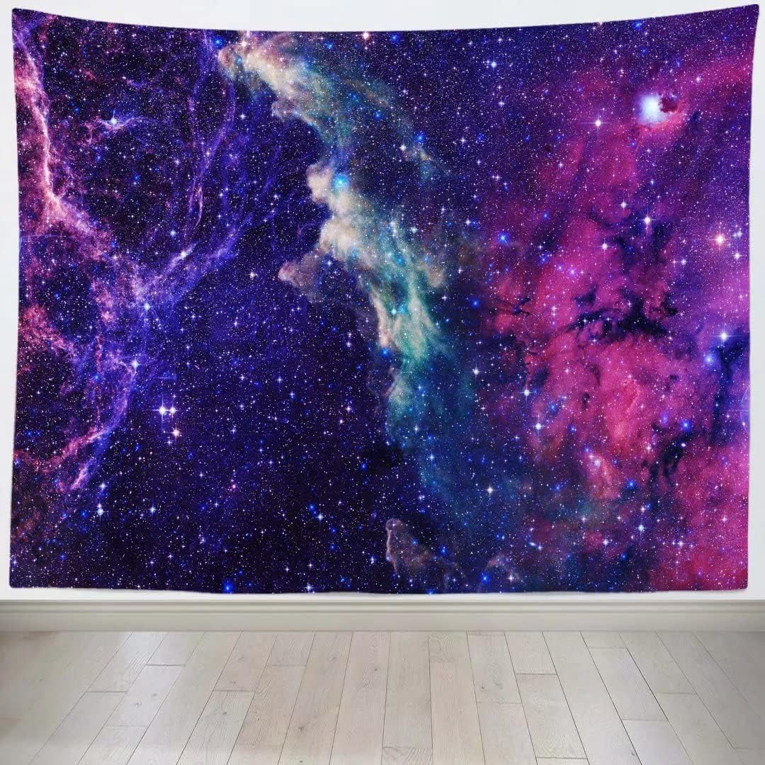 Blue Starry Sky Tapestry Galaxy Tapestry Wall Hanging Universe Outer ...