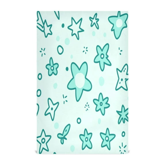 Blue Stars Pattern Kitchen Towels Dishcloth Decorative Waffle Towels ...
