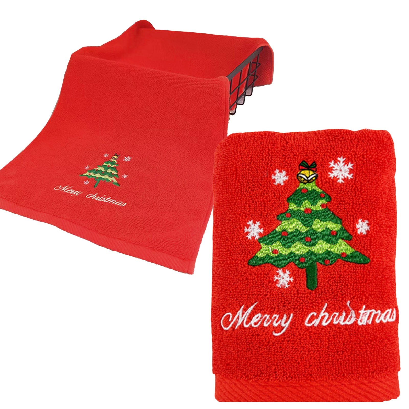 Blue Stone Christmas Kitchen Towels Christmas Decorative Hand Towels ...