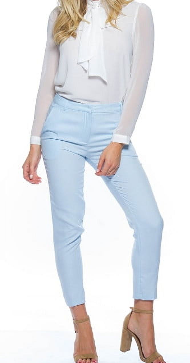 Blue Straight-Leg Pants - Walmart.com