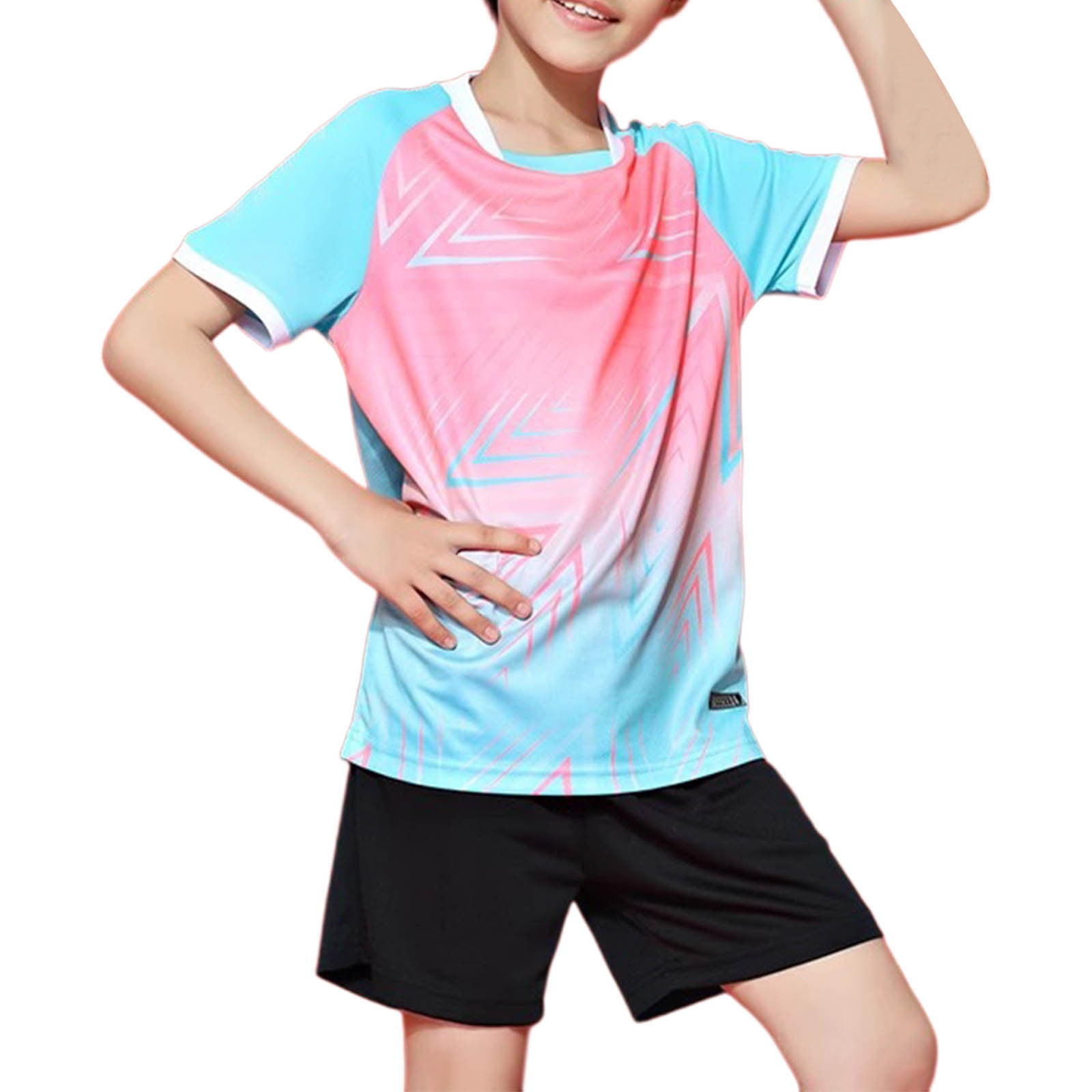 Blue Straight Leg Track Gym Matching Running Sets for Kids Girl Boy ...