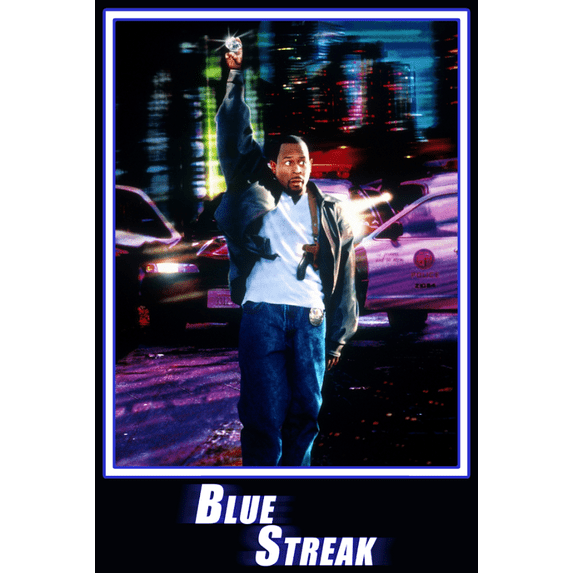 Blue Streak 1999 Movie Poster 24x36 - Martin Lawrence, Action Comedy ...