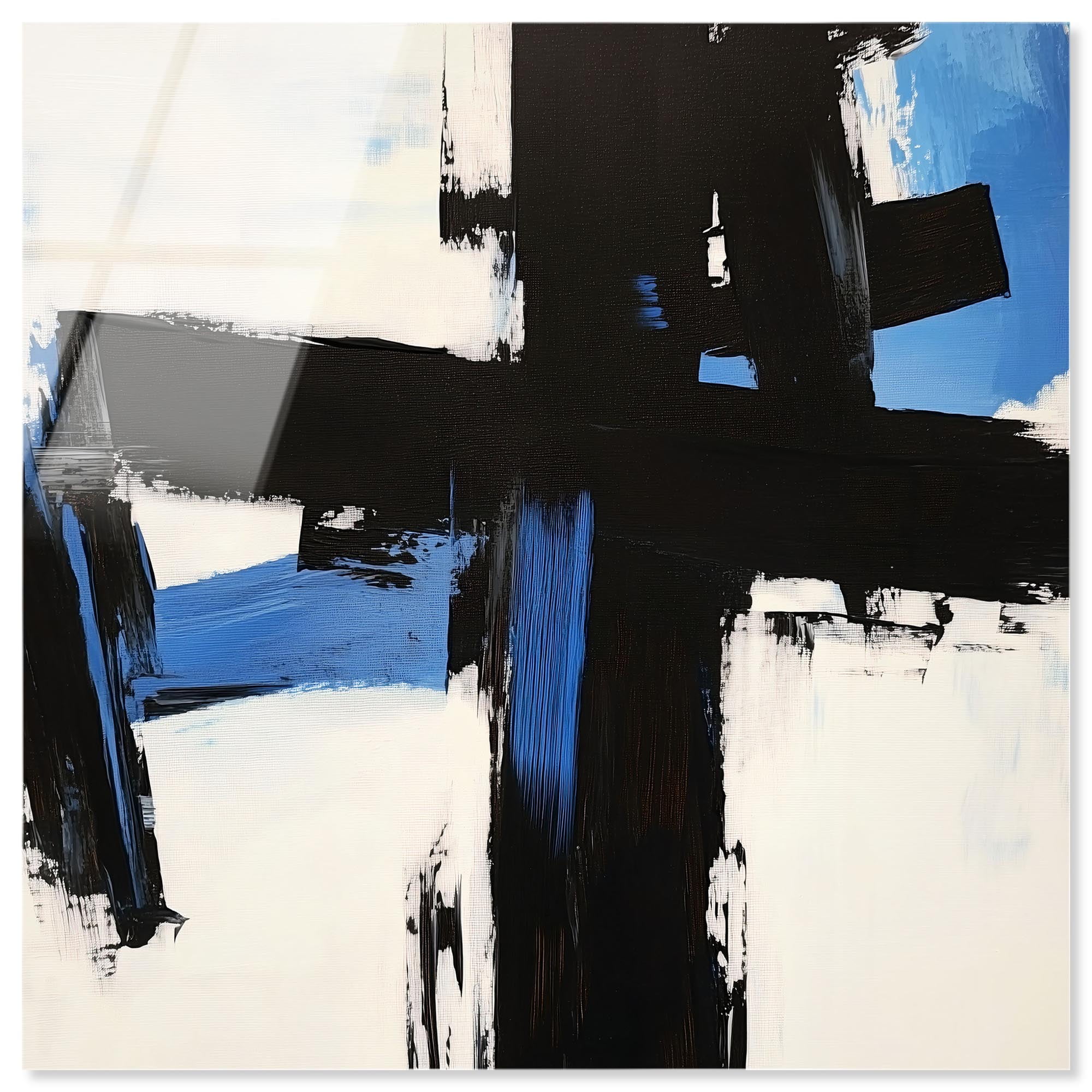 Blue Streak II Acrylic Modern Wall Decor by Art Remedy, Ready to Hang ...