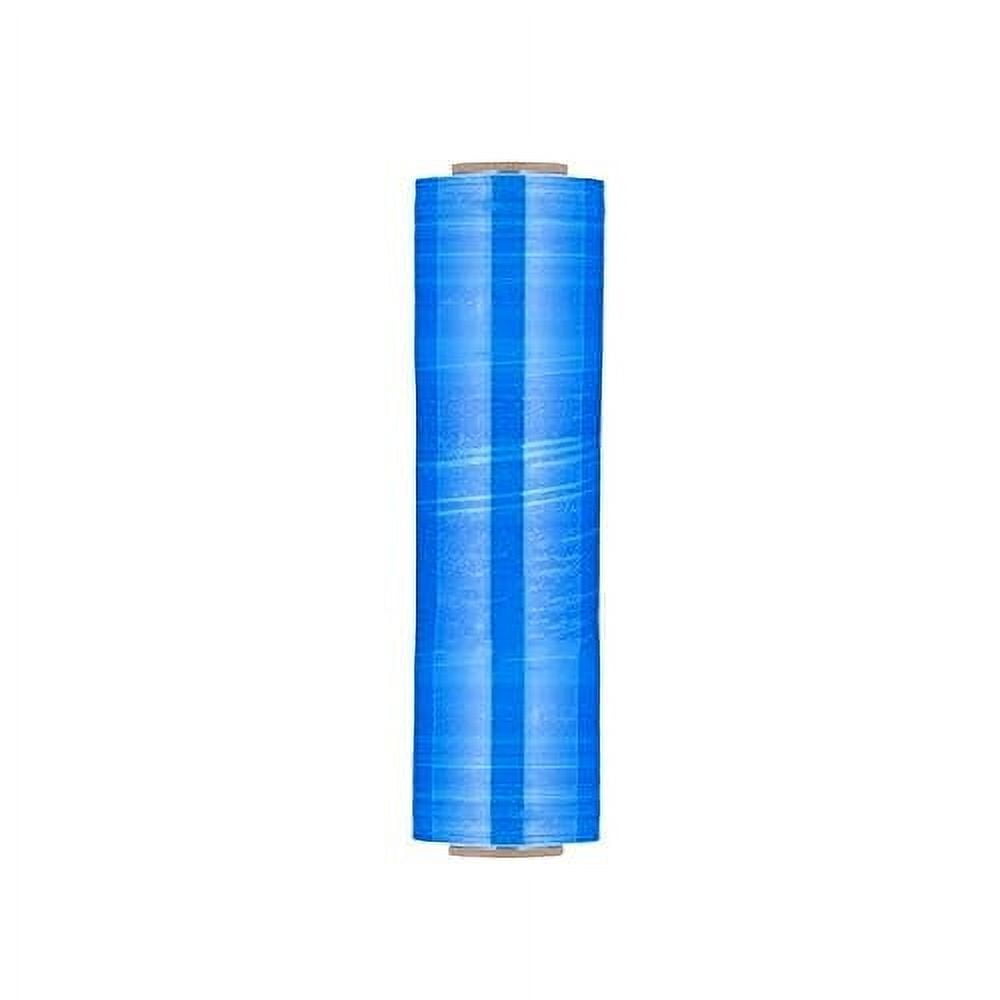 Blue Stretch Wrap, 20 Inch x 5000 Feet, 80 Gauge, 1 Pack, Colored Plastic Cling, Machine Length ...