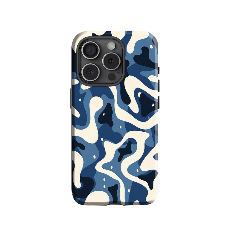 Blue Stripe Beach Summer Phone Case Coastal Nautical Vacation Vibe ...