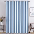 Blue Stripe Blackout Curtains, Modern Simple Art Curtains for Living ...