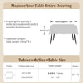 Blue Stripe Cotton Linen Tablecloth for Dining Coffee Kitchen Table ...