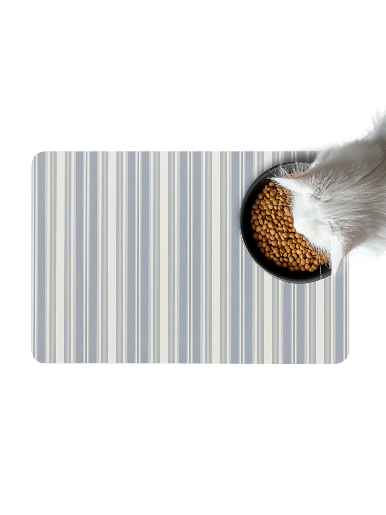 Blue Stripe Doormat Vintage Abstract Art Farmhouse Blue Vertical Stripe ...