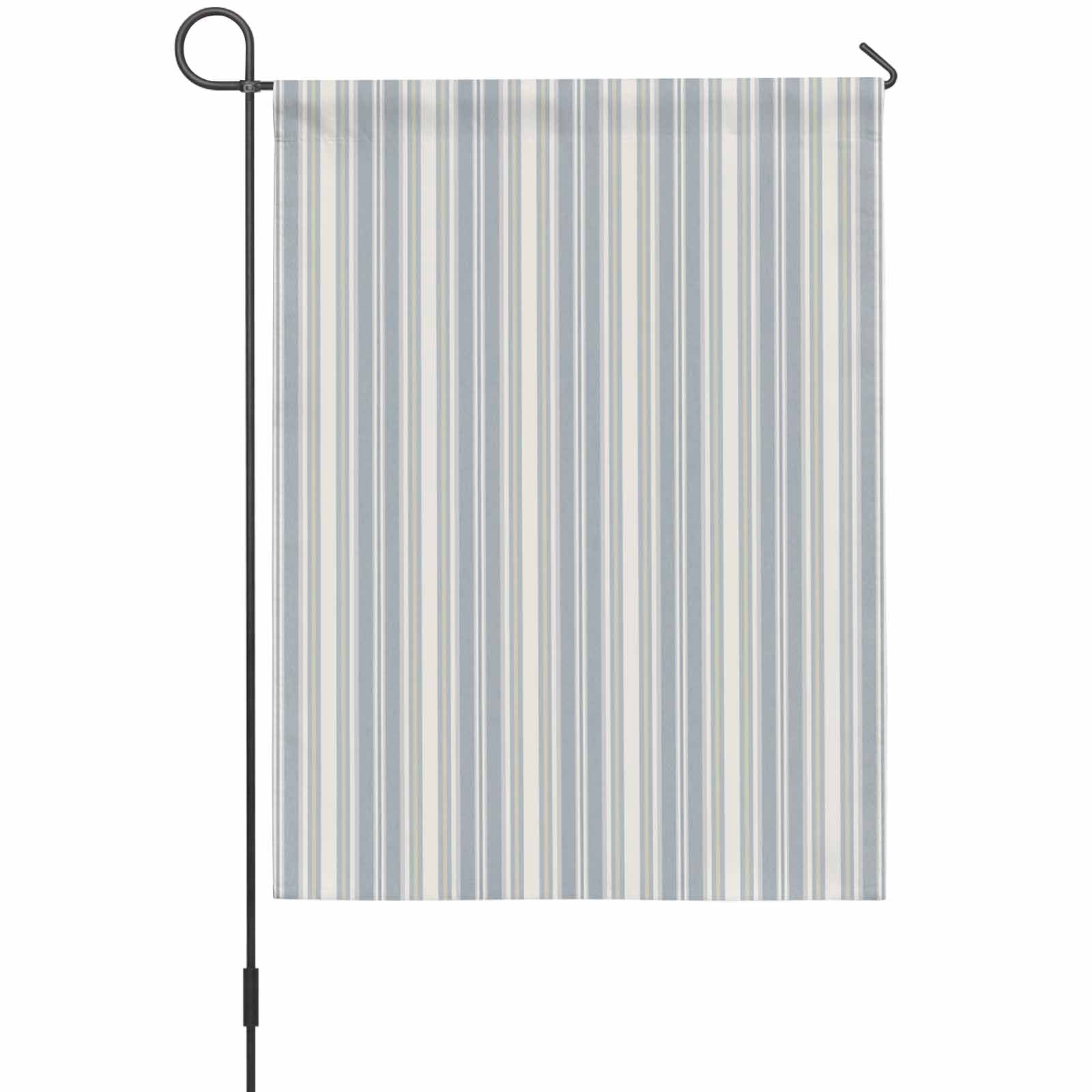 Blue Stripe House Flag 28 x 40 Inches, Vintage Abstract Art Farmhouse ...