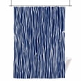Blue Stripe Shower Curtains for Bathroom, Retro Abstract Art Farmhouse ...