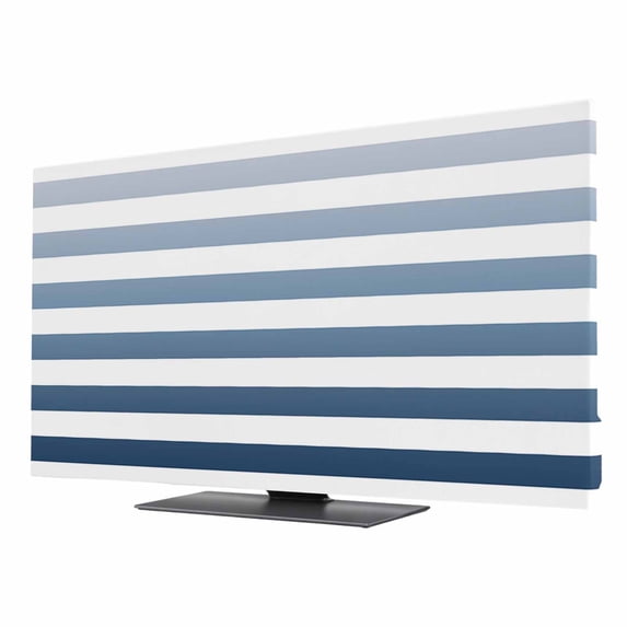 Blue Stripe TV Dust Cover 40 Inch, Gradient Computer Monitor Cover ...