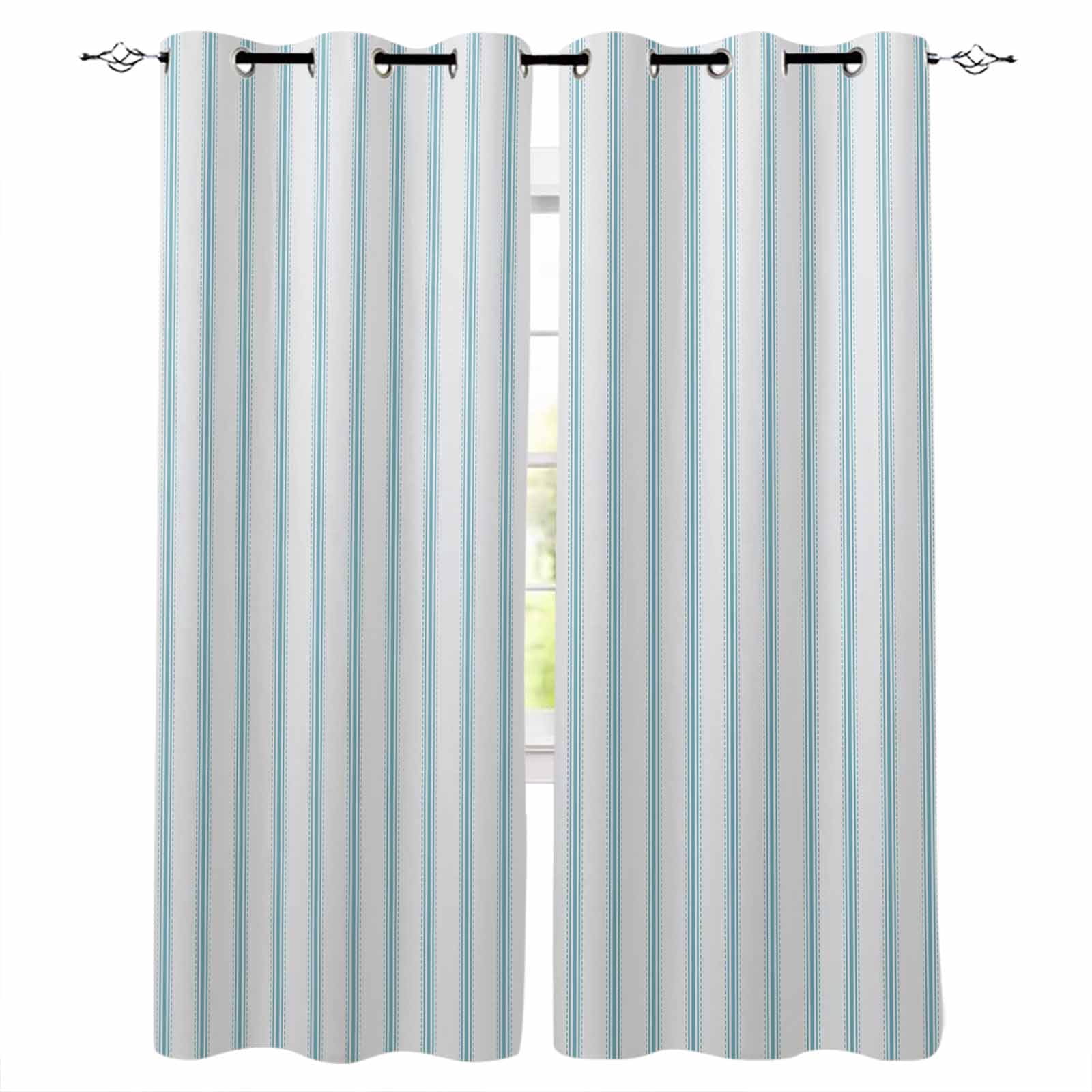 Blue And White Blackout Curtains