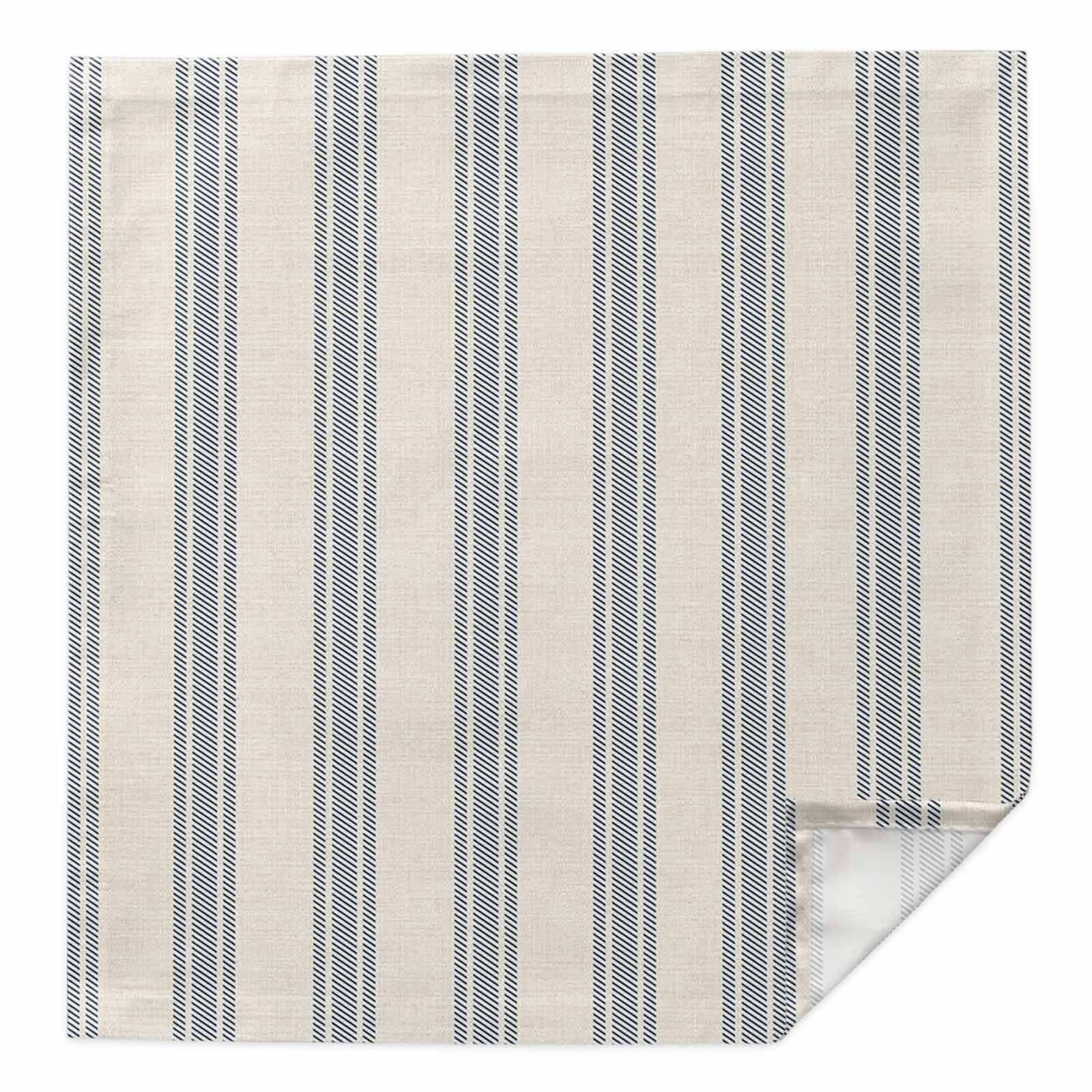 Blue Striped Cloth Napkins Washable Set of 1, Modern Farmhouse Stripes ...