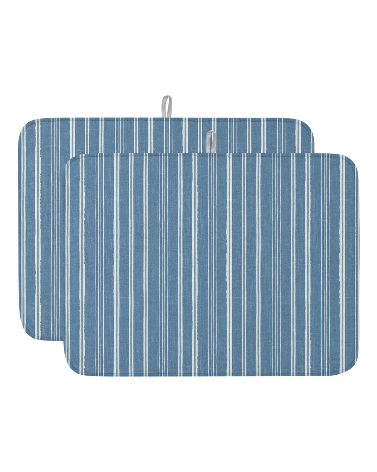 Blue Striped Dish Drying Mat 18x24 inch Minimalism Stripes Modern ...