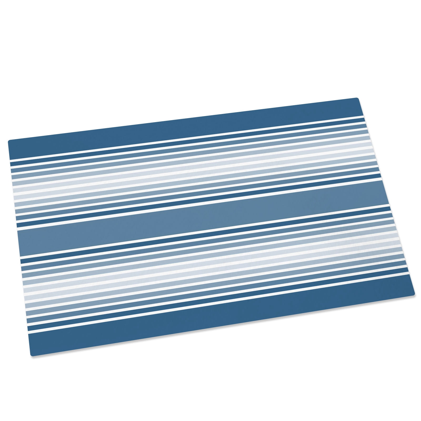 Blue Striped Door Mat 20x31.5 Inch Modern Farmhouse Stripe Minimalist ...