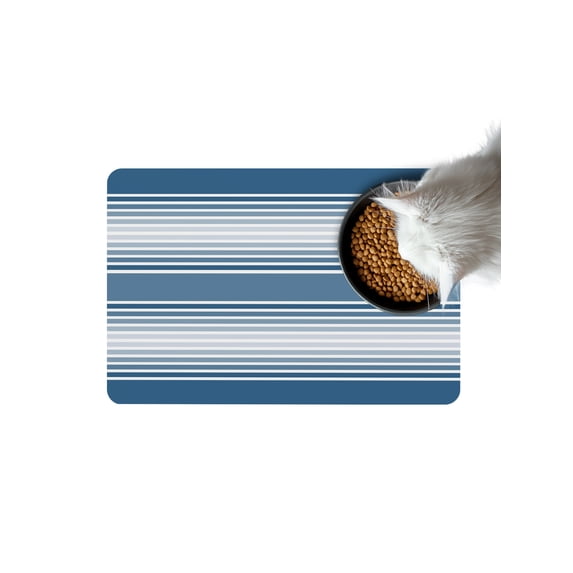 Blue Striped Doormat Non Slip Diatomaceous Earth Door Mat Absorbent ...